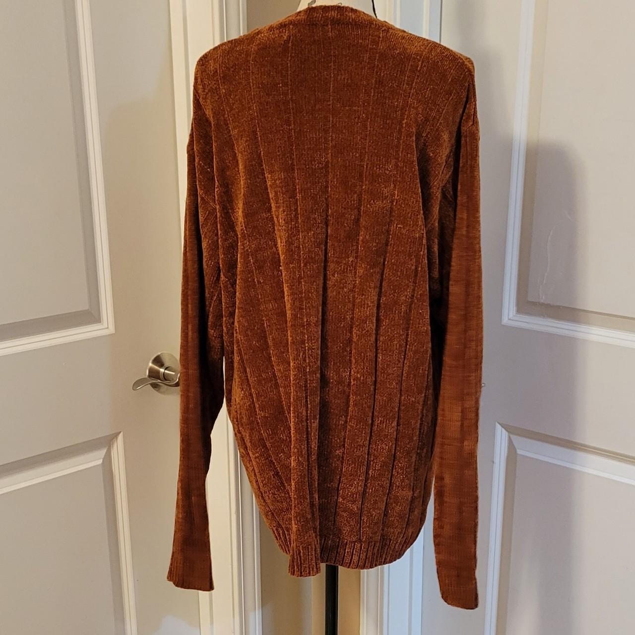 burnt orange mens bill bass sweater grandpa... - Depop