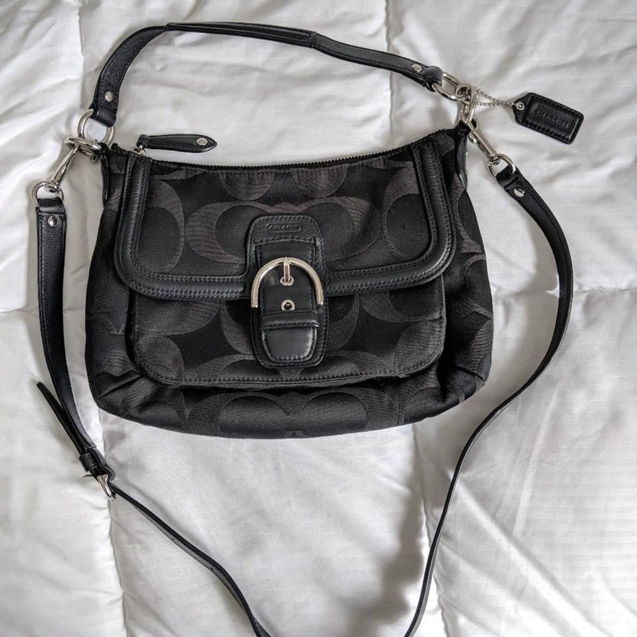 Black Coach hobo bag - J1357 F25289 - lightly used... - Depop