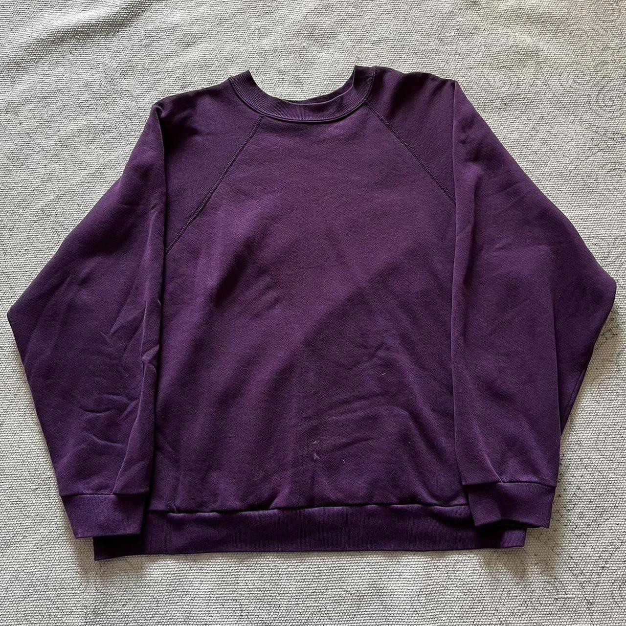 Tultex Men's Purple Sweatshirt | Depop