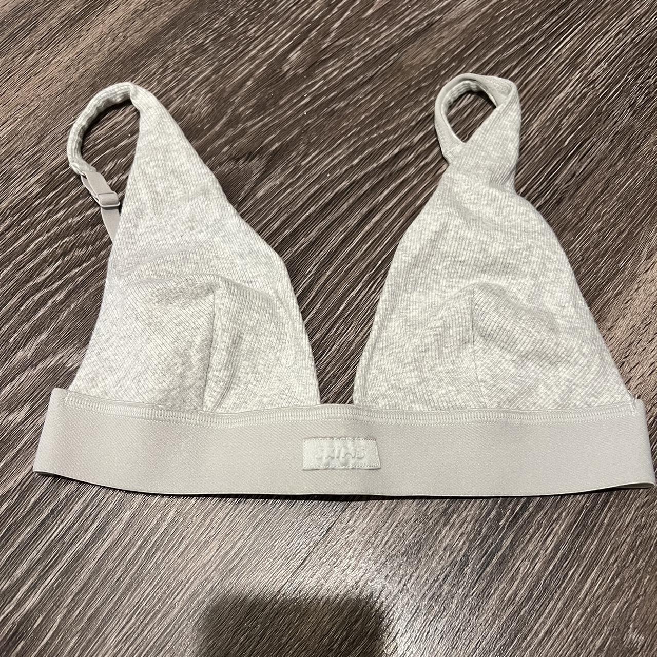 Gray Skims bralette Size small Clasp in the... - Depop