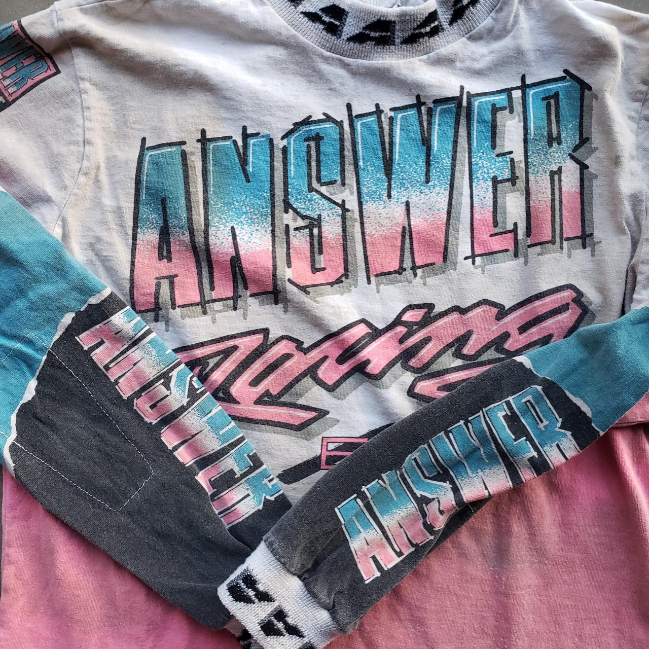 Vintage Answer Racing Motorcross shirt Worn... - Depop