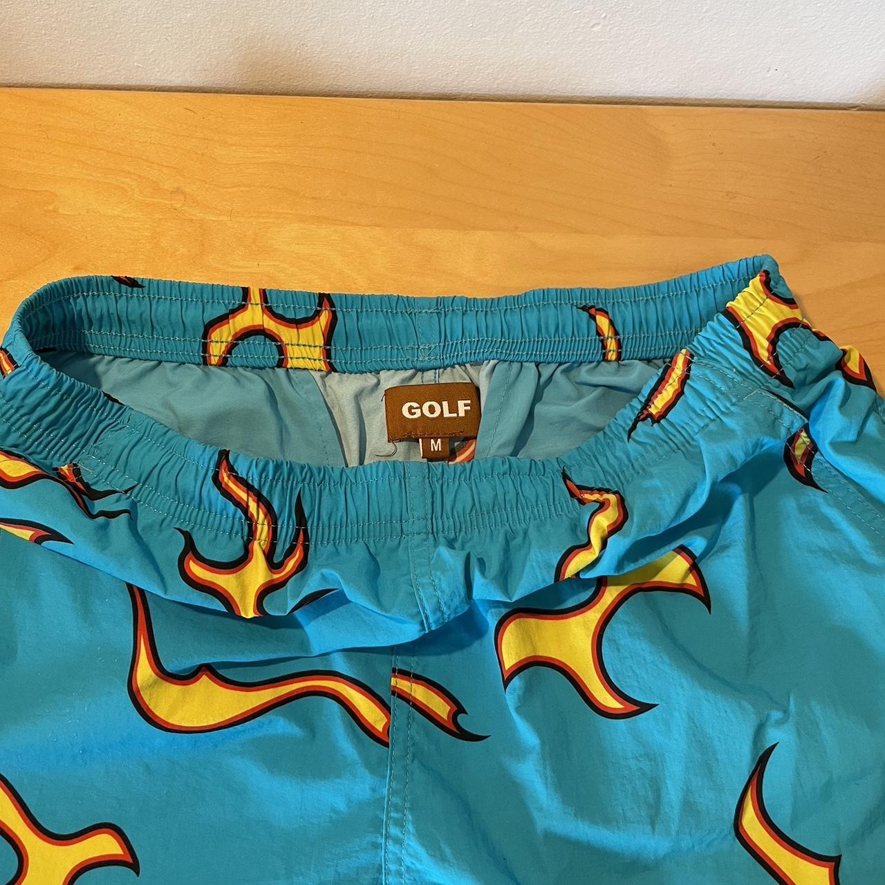 Golf Wang Blue flame shorts- Tyler the creator... - Depop