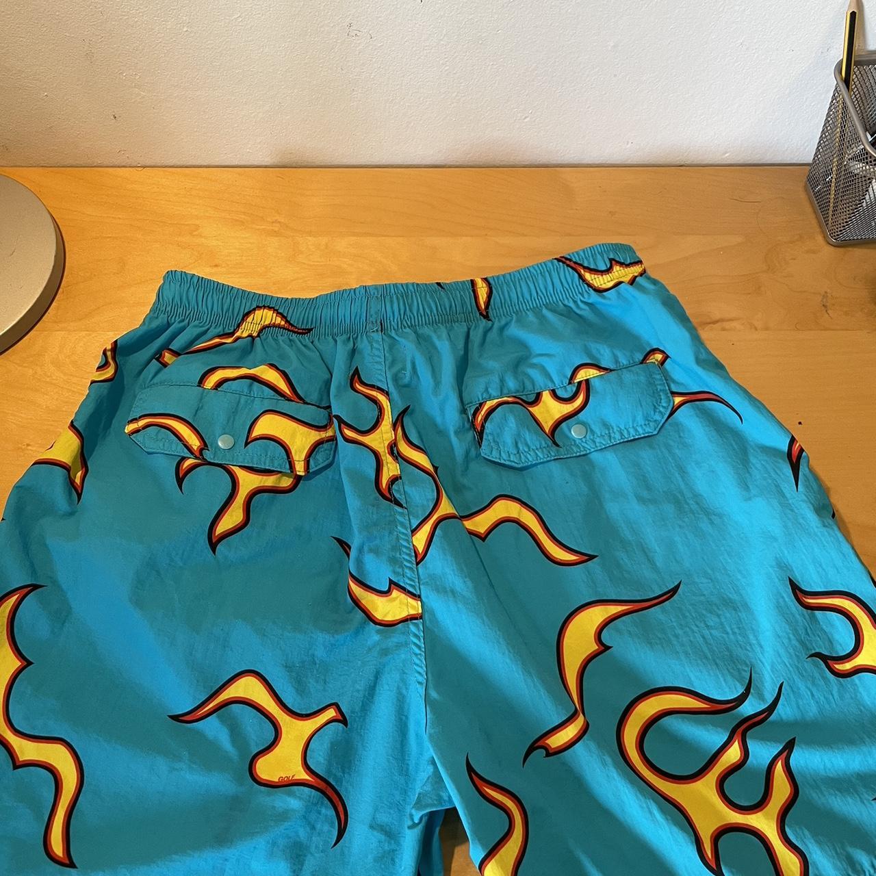 Golf Wang Blue flame shorts- Tyler the creator... - Depop