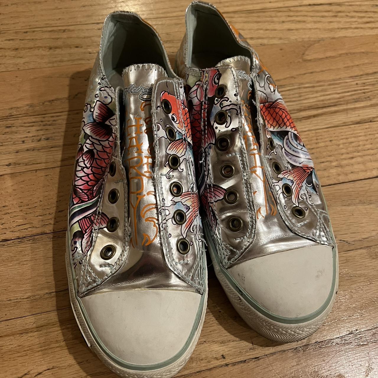 Ed Hardy koi fish, shoes size 9 - Depop