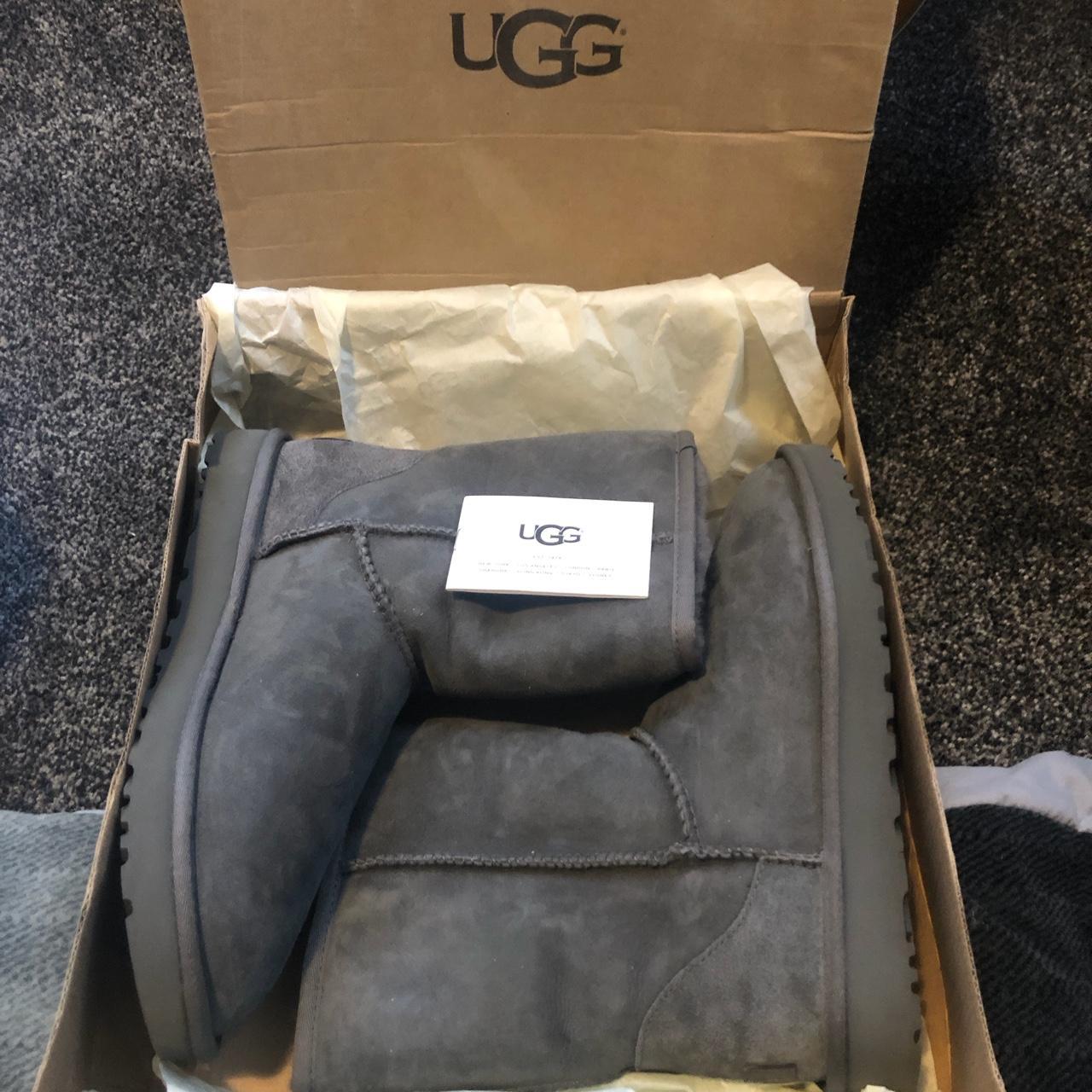 Brand new grey Uggs Boxed Grey size 7 uk - Depop