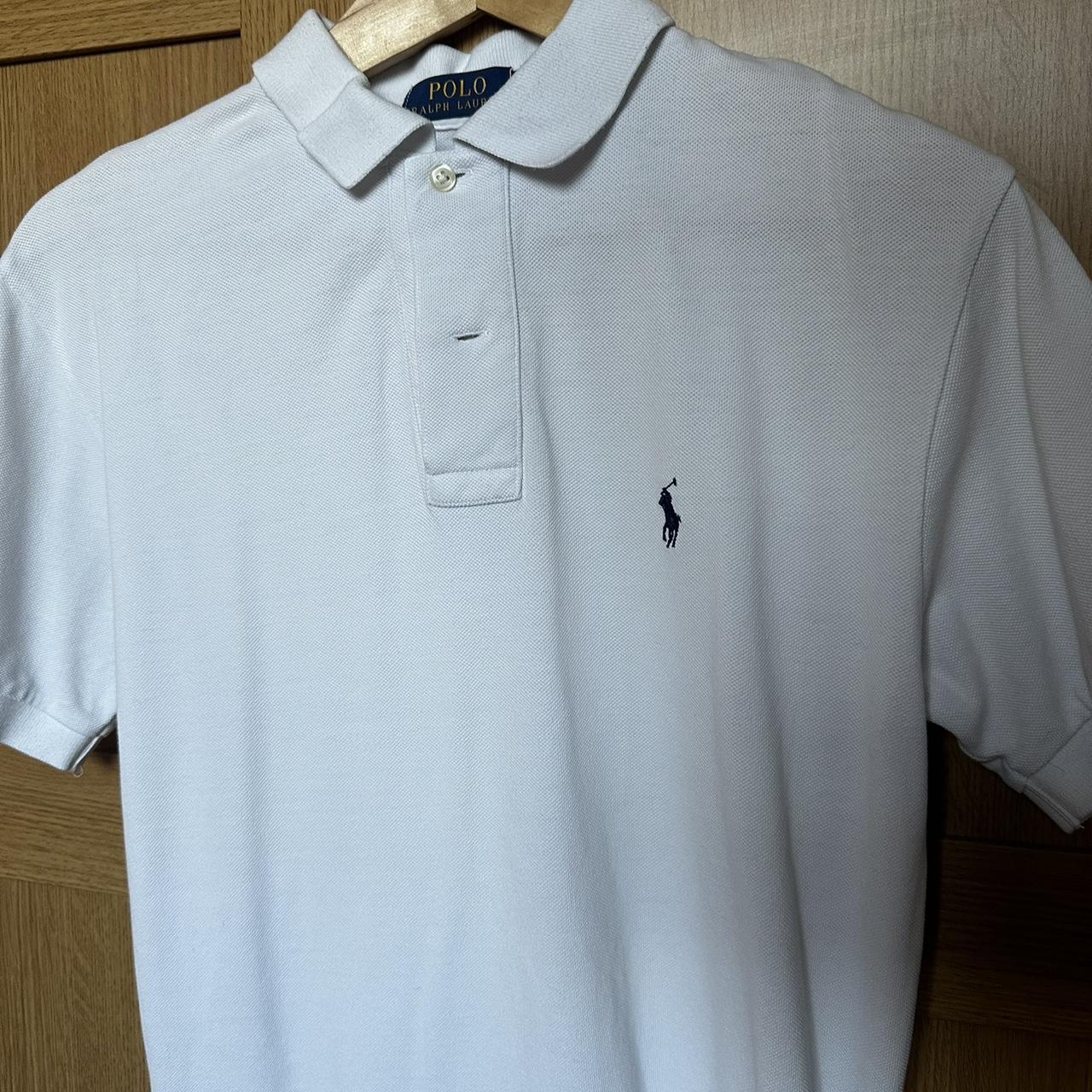 White Ralph Lauren polo Size xs Perfect condition - Depop