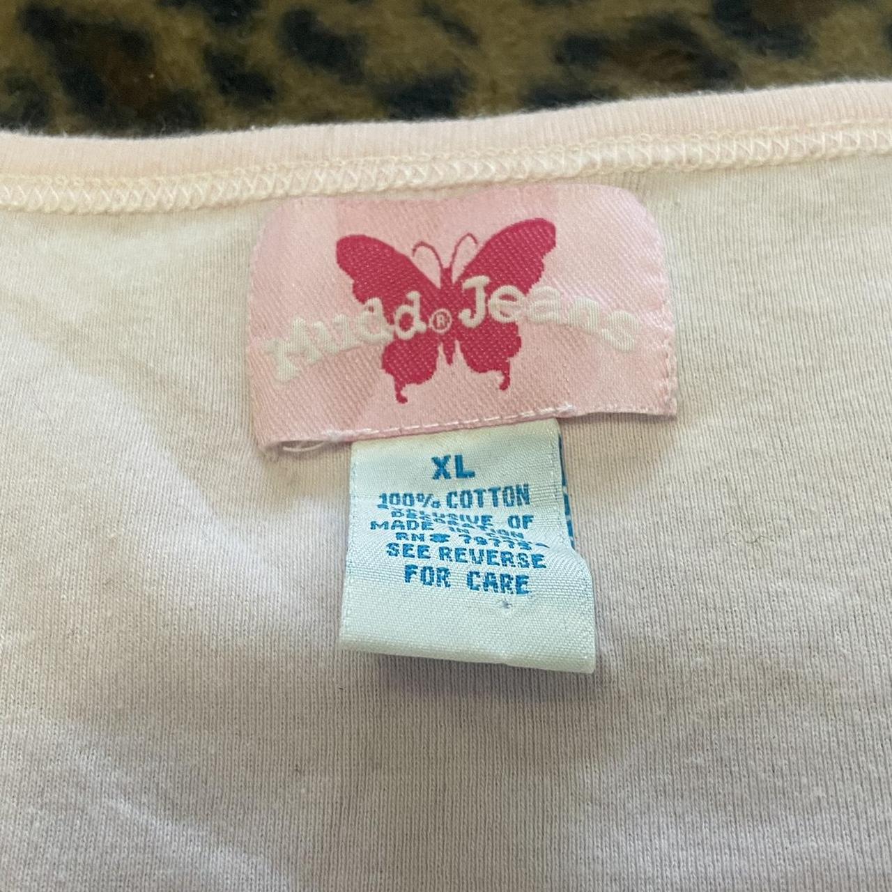 Mudd pink tank top. butterfly and dragonfly graphics... - Depop