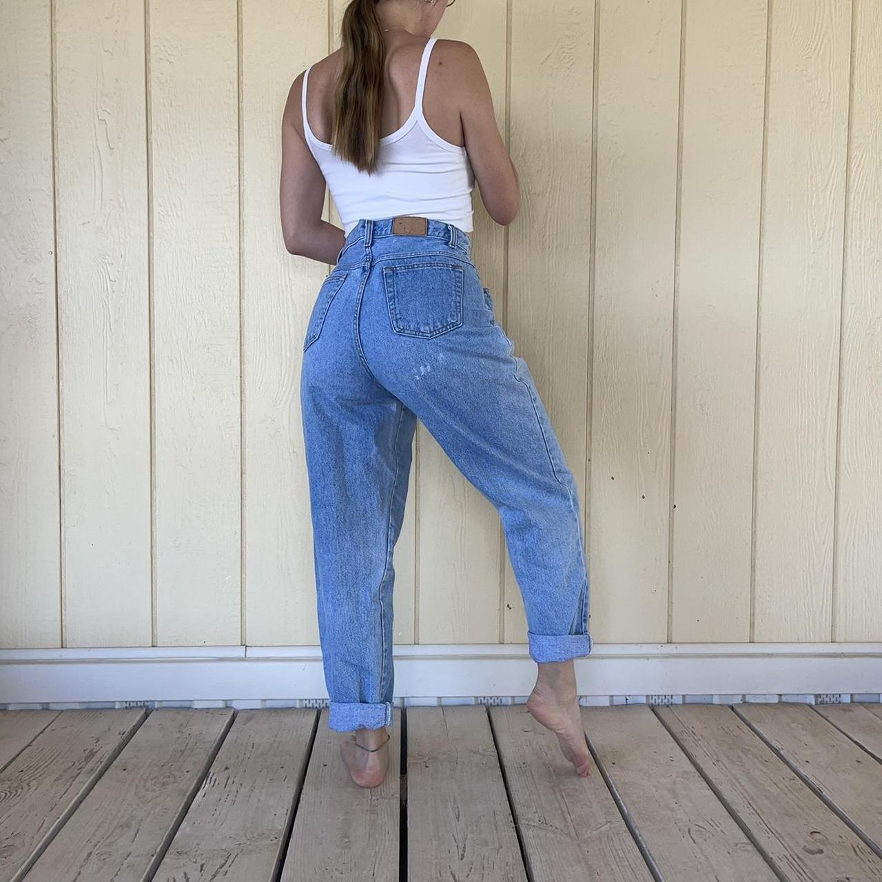 Vintage Hunter Light Wash Denim Jeans Size 14 100%... - Depop