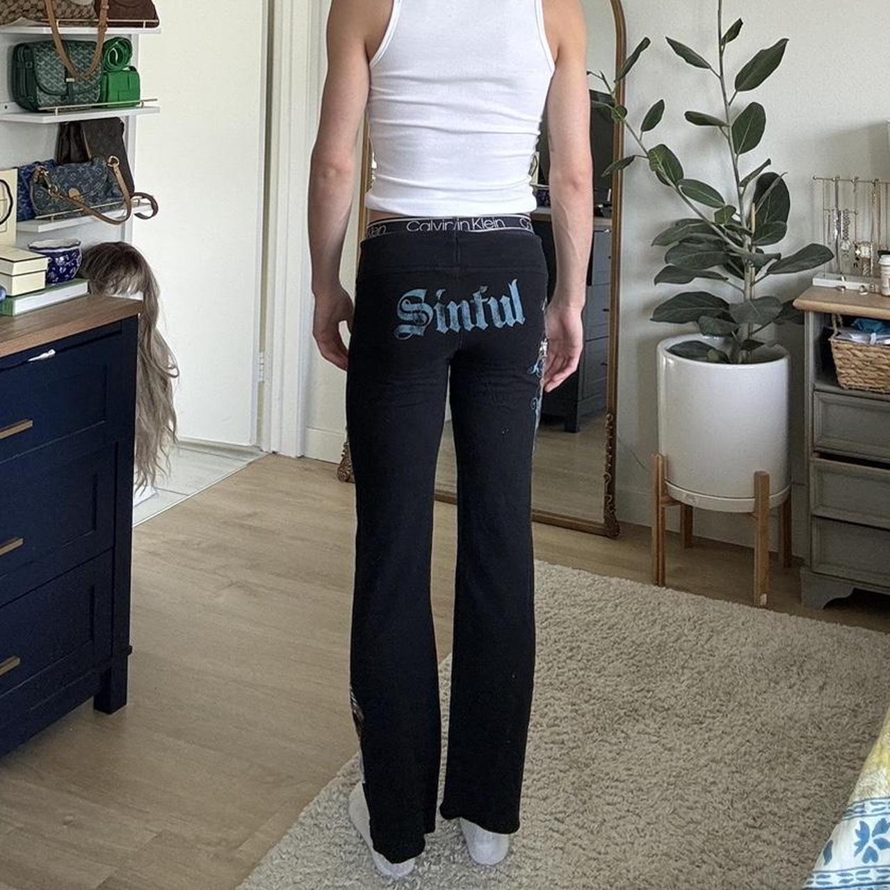 Y2K low rise lounge pants - Depop