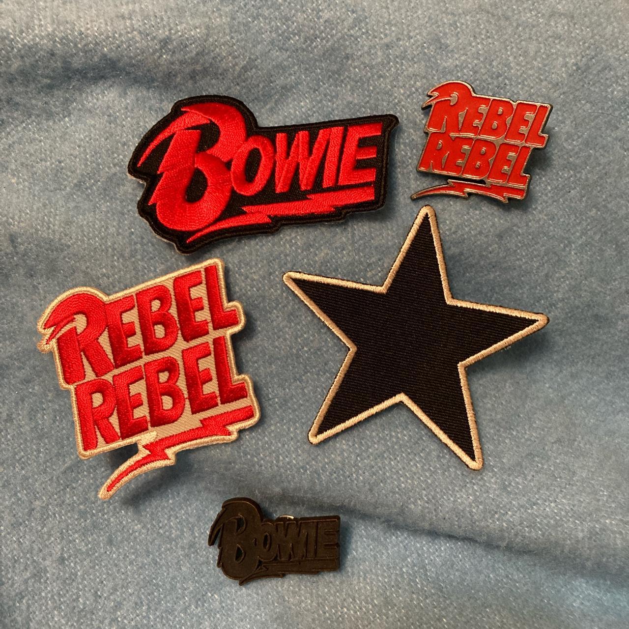 david bowie bundle. comes with iron on patches &... - Depop