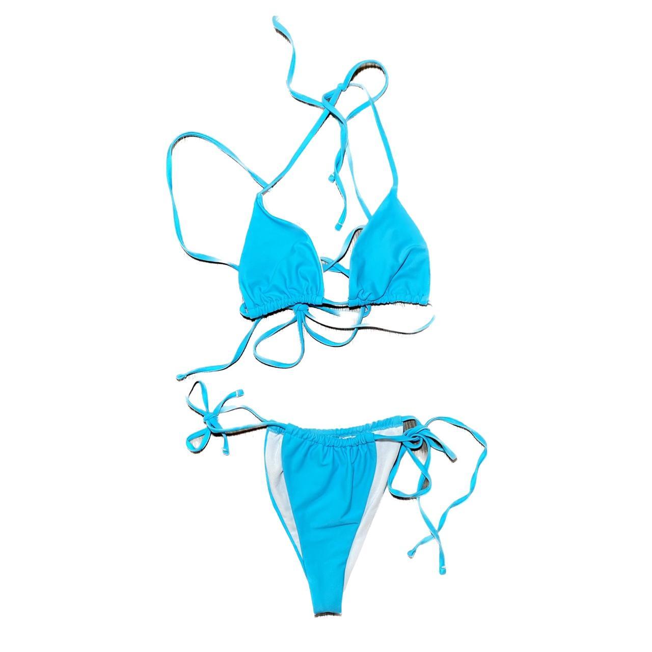 Women's Blue Bikinis-and-tankini-sets | Depop