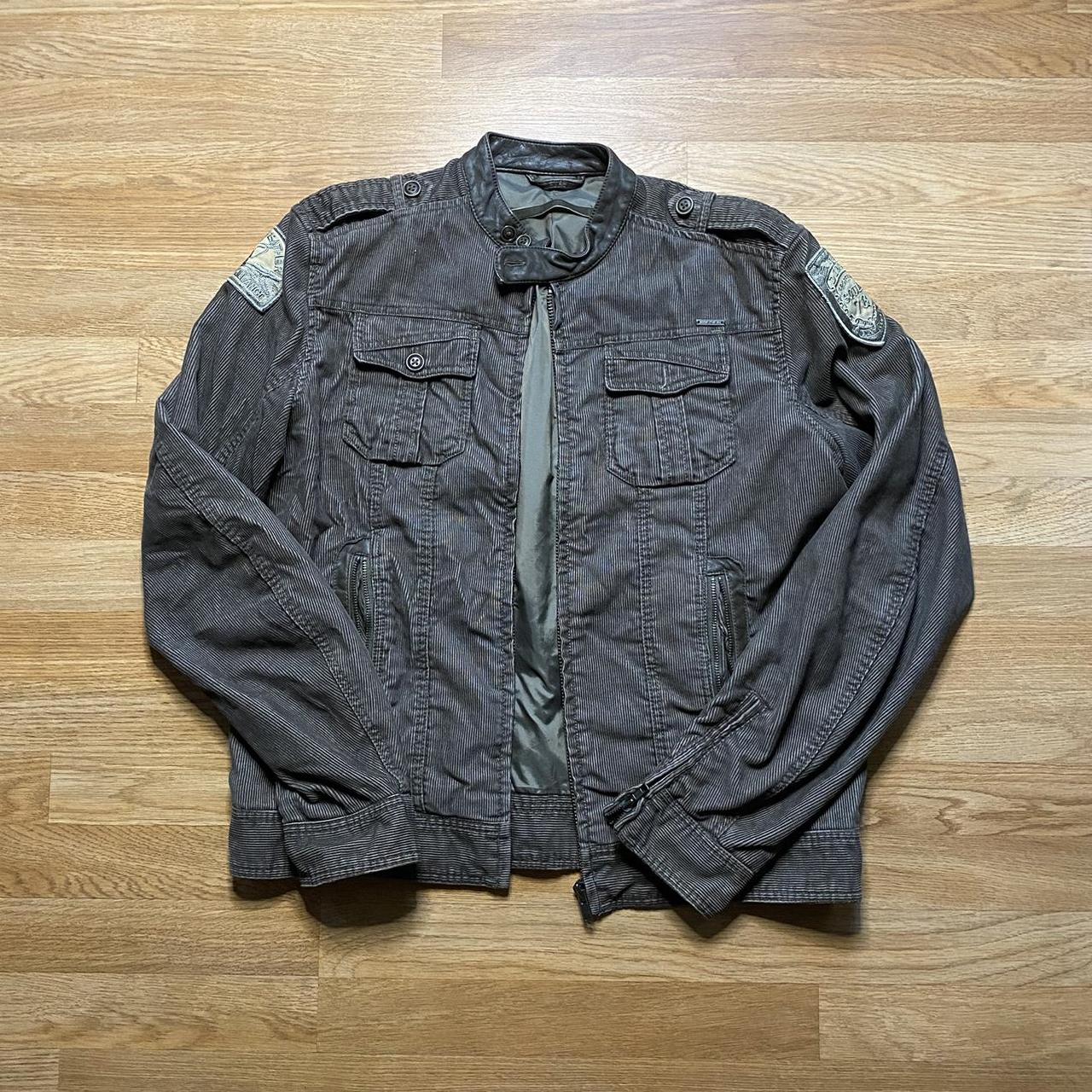 Diesel Corduroy Cargo Jacket The olive green and... - Depop
