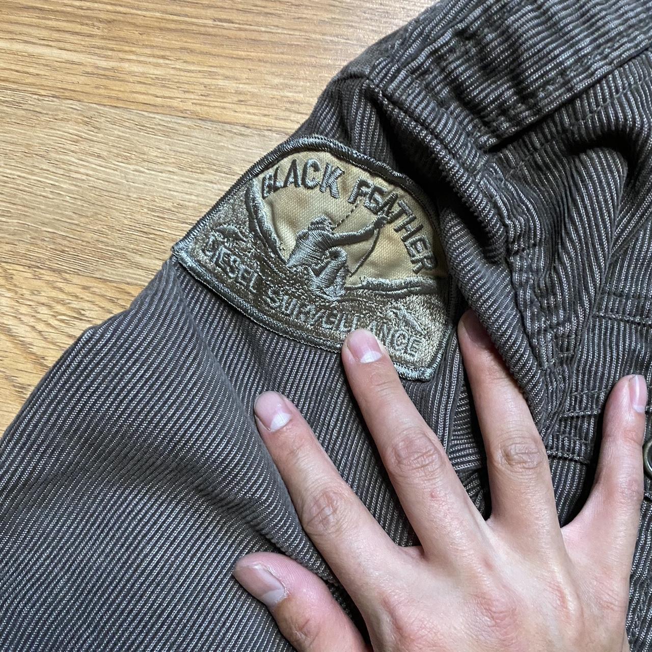 Diesel Corduroy Cargo Jacket The olive green and... - Depop