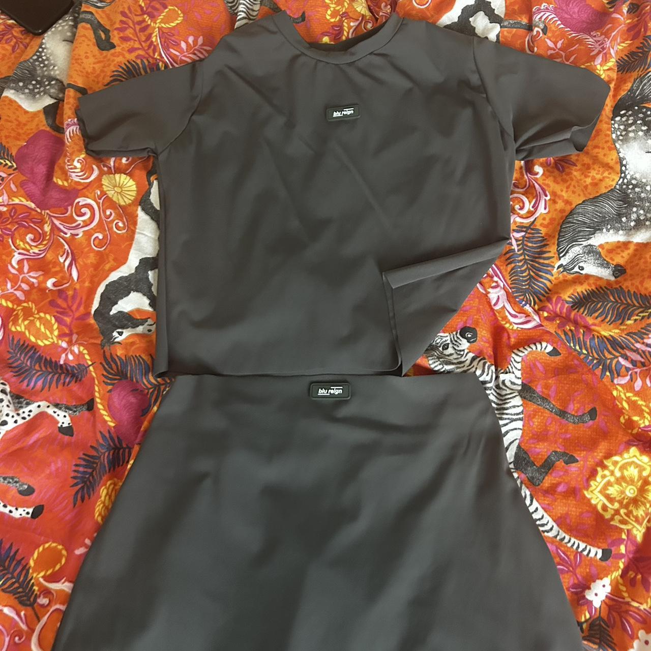 Blu Reign CHARCOAL SLINKY SS MINI SET (R2S) Worn... - Depop