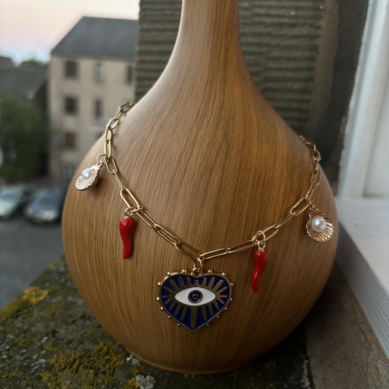 Protection babe necklace Handmade Custom... - Depop