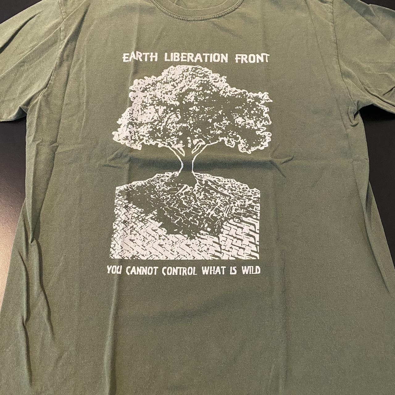 Earth Liberation Front ELF shirt. Size medium on gildan - Depop