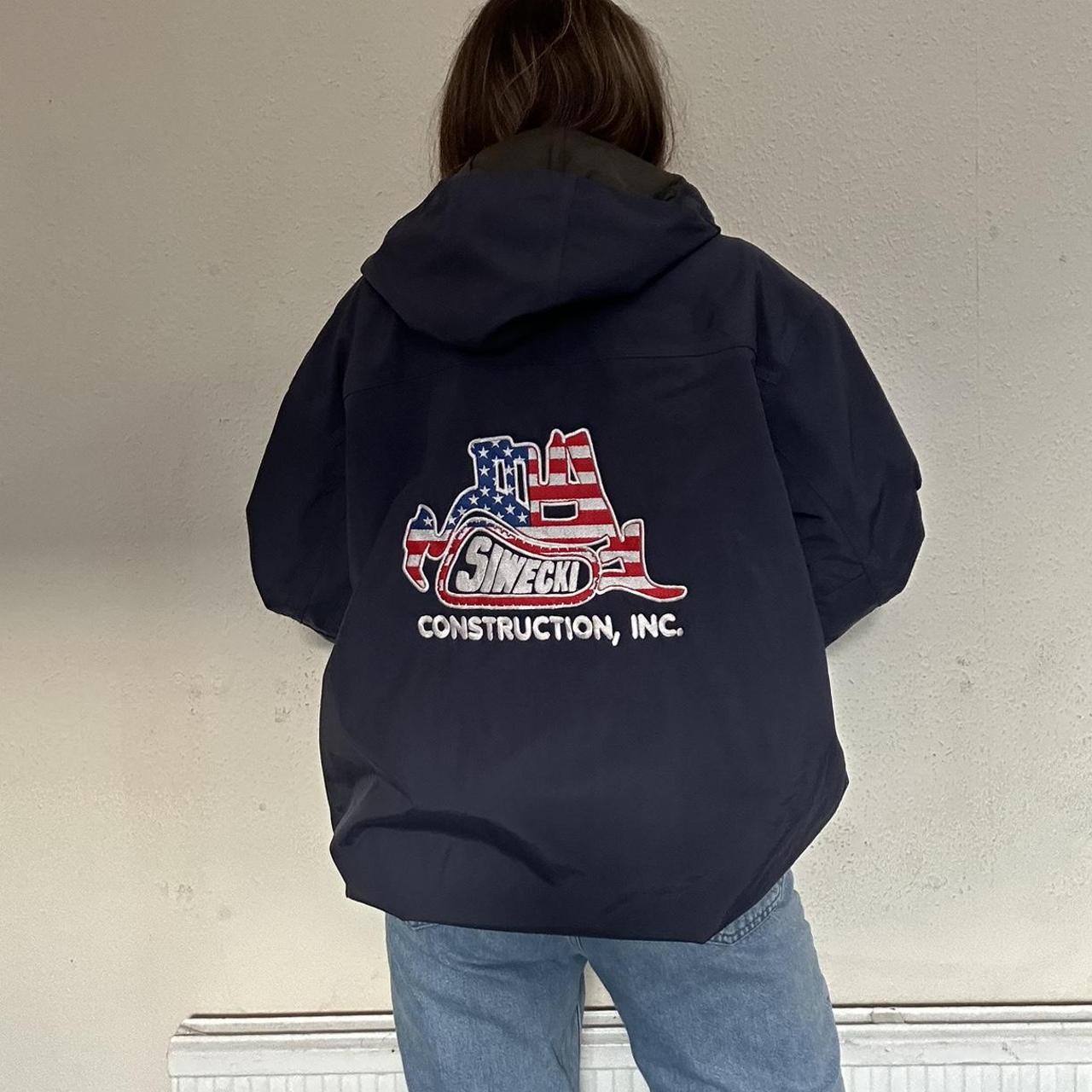 Carhartt Men's Blue and Navy Jacket | Depop