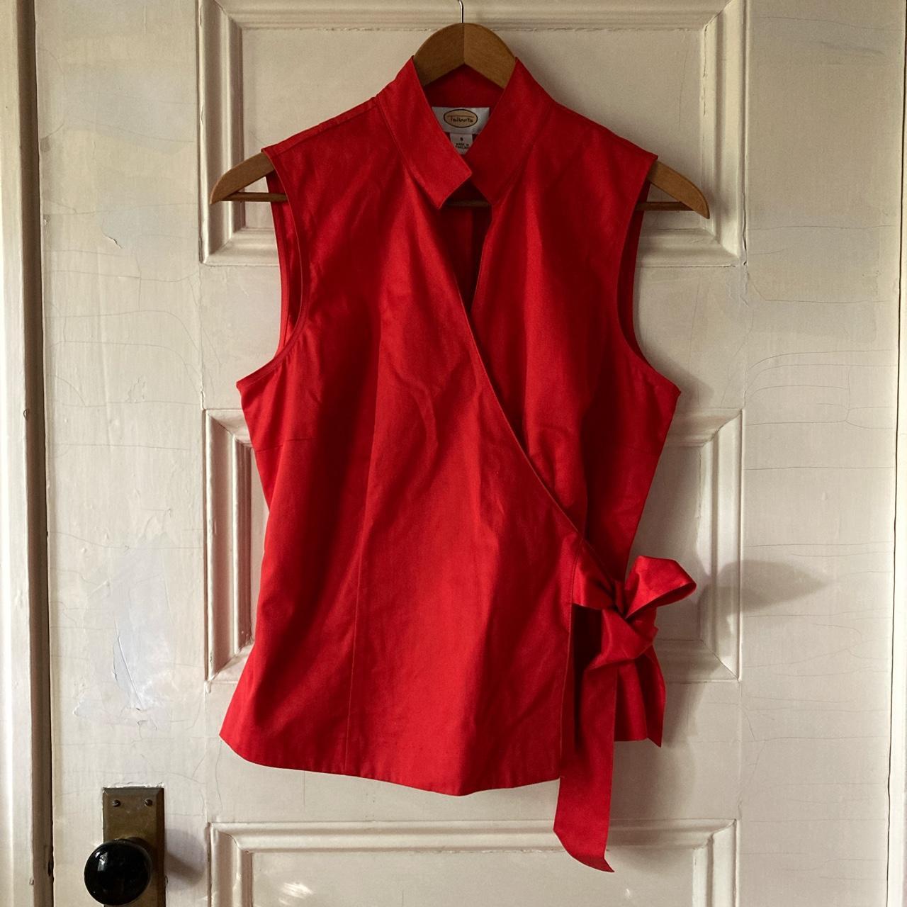Talbots Women's Red Blouse | Depop