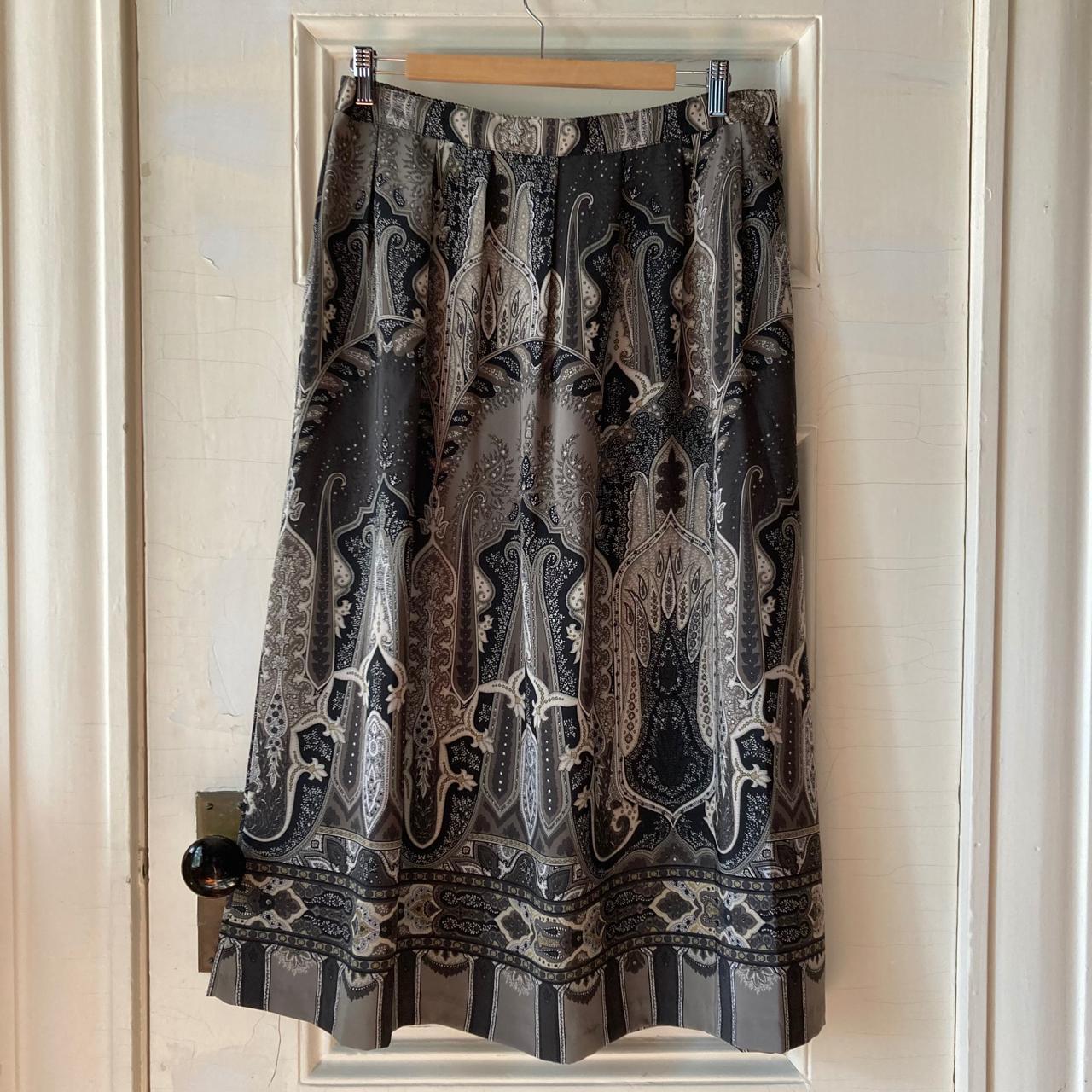 Cricket Lane vintage 90s? maxi skirt. Gray, black,... - Depop