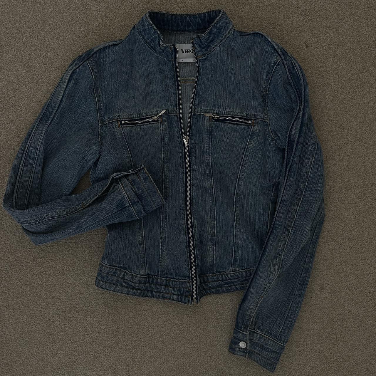 weekday denim jacket - selling as never wear - worn... - Depop