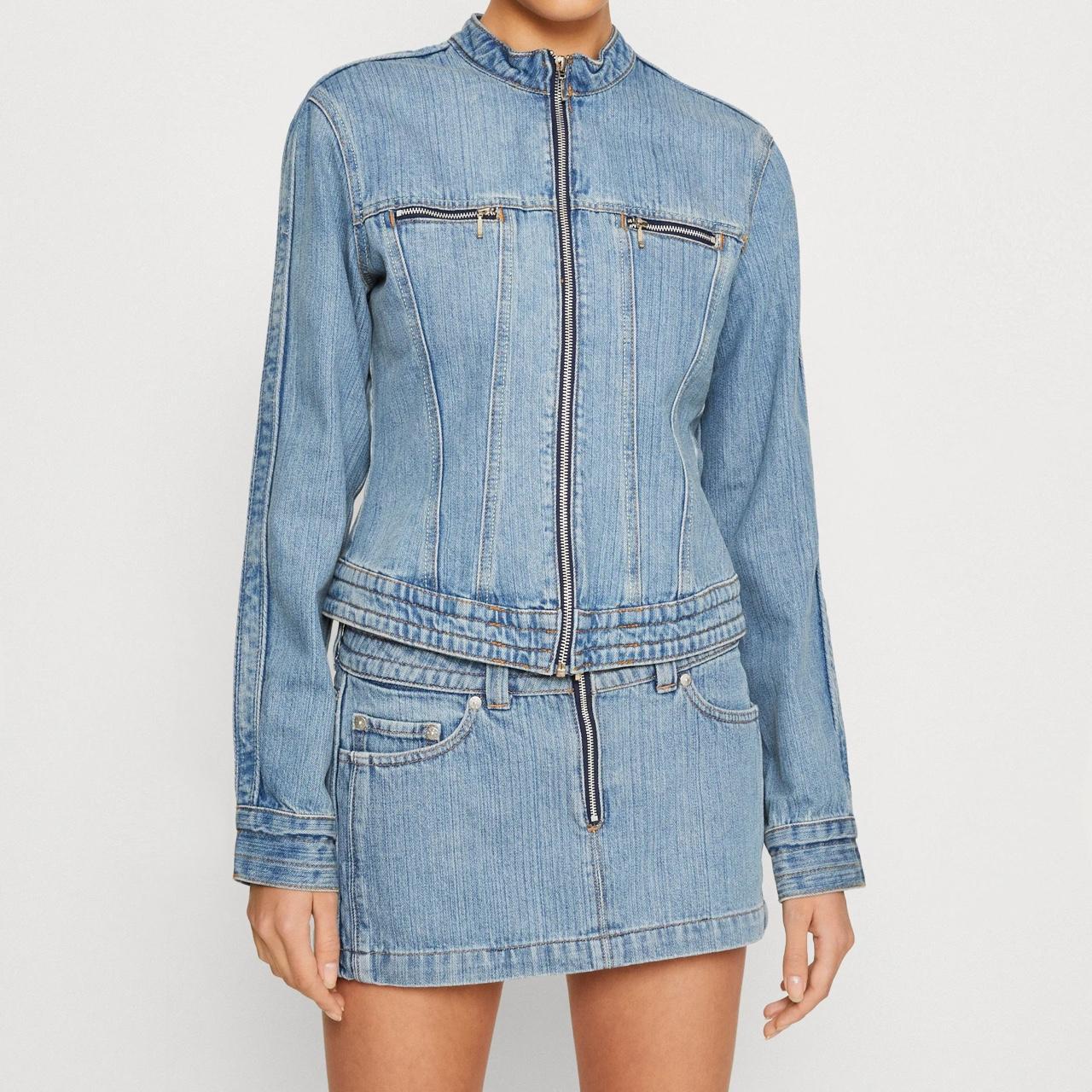 weekday denim jacket - selling as never wear - worn... - Depop