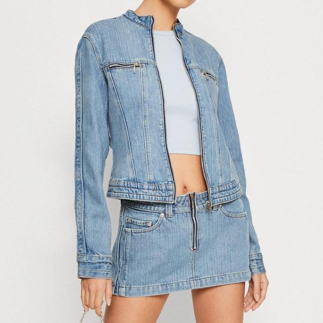 weekday denim jacket - selling as never wear - worn... - Depop