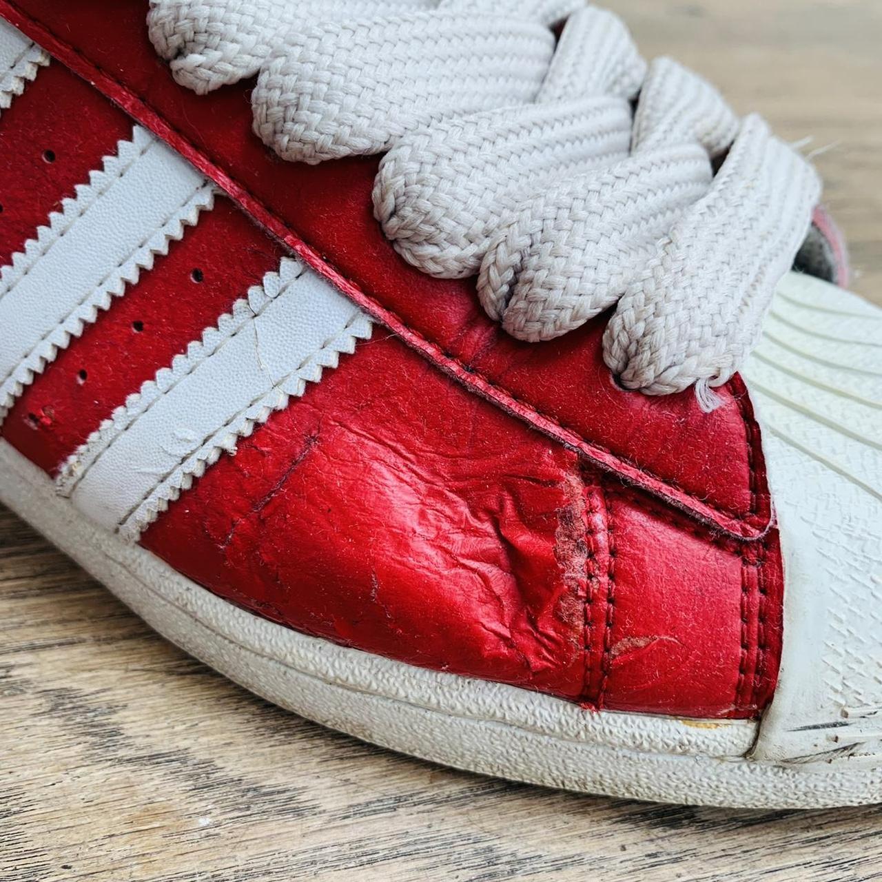 Original Adidas Shell Toes, a little worn but not... - Depop