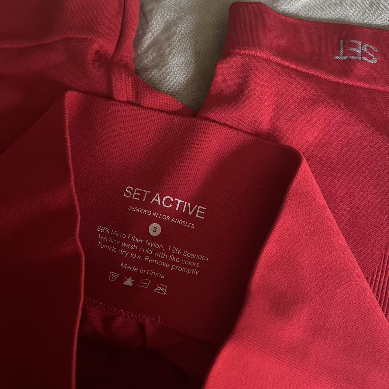 Repop red set active workout set bra top and... - Depop