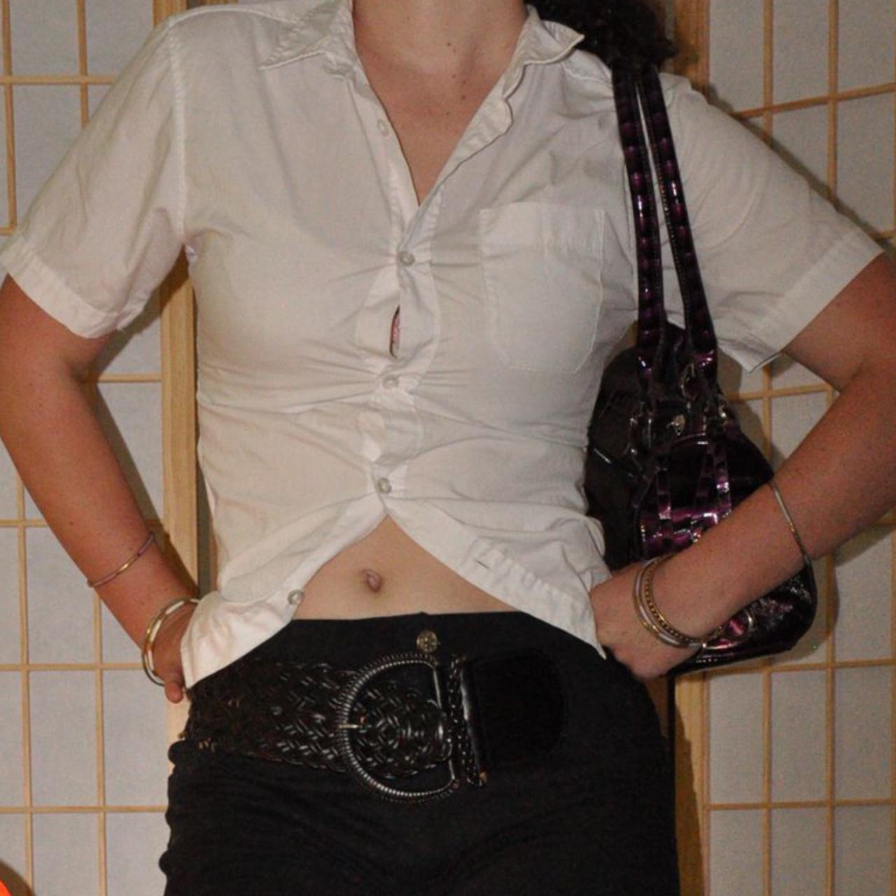 Simple White button Up - Tailored Fit Size -... - Depop