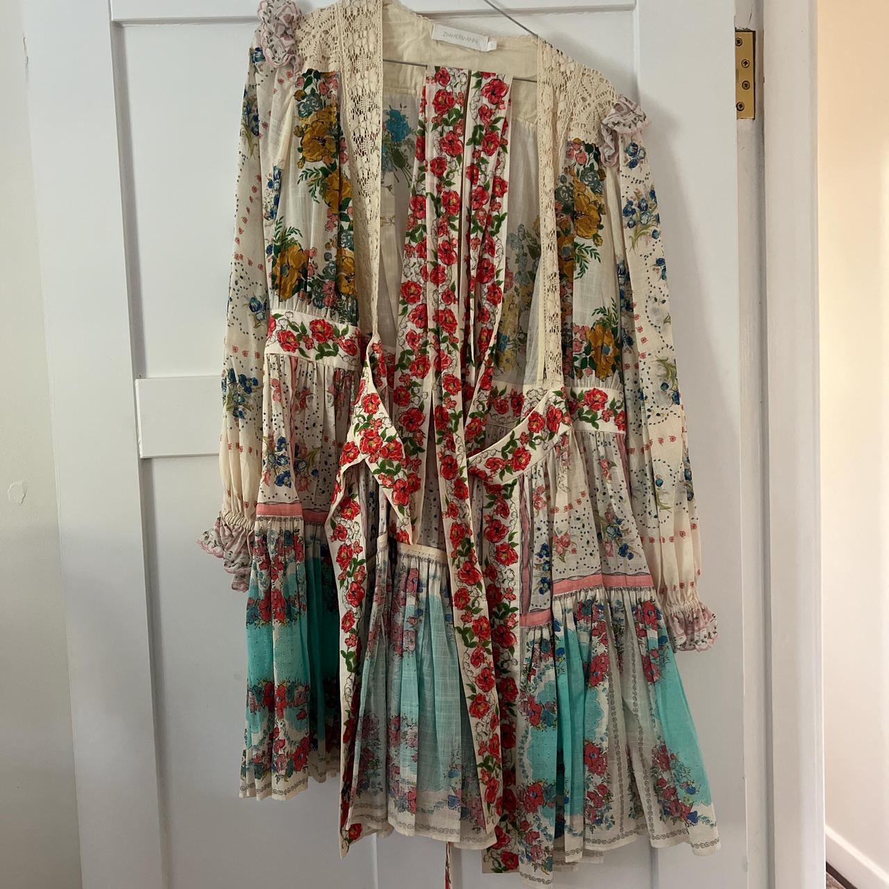 Zimmermann Pattie Wrap dress sz3 Flexible sizing... - Depop