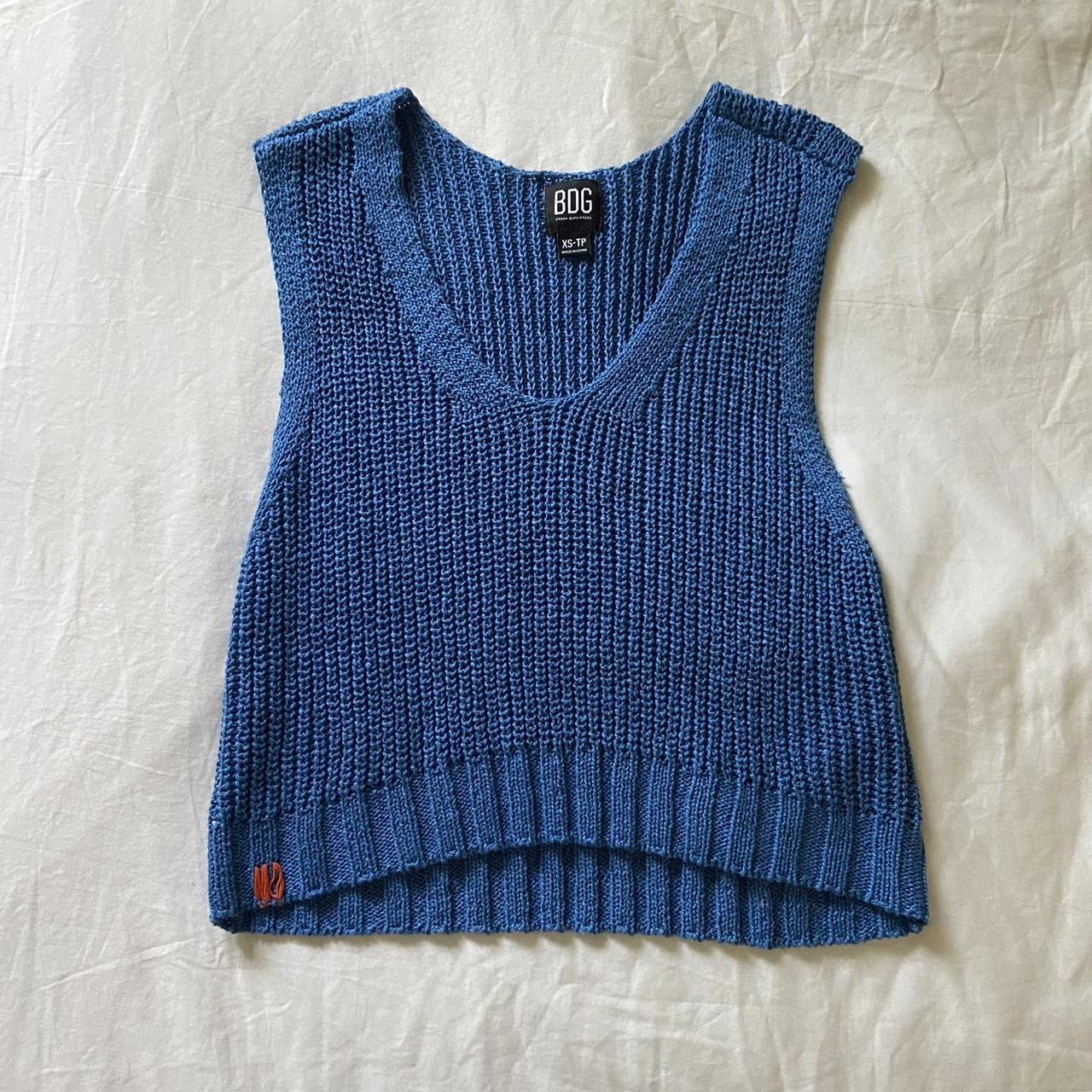 Urban Outfitters Women's Blue Vest | Depop