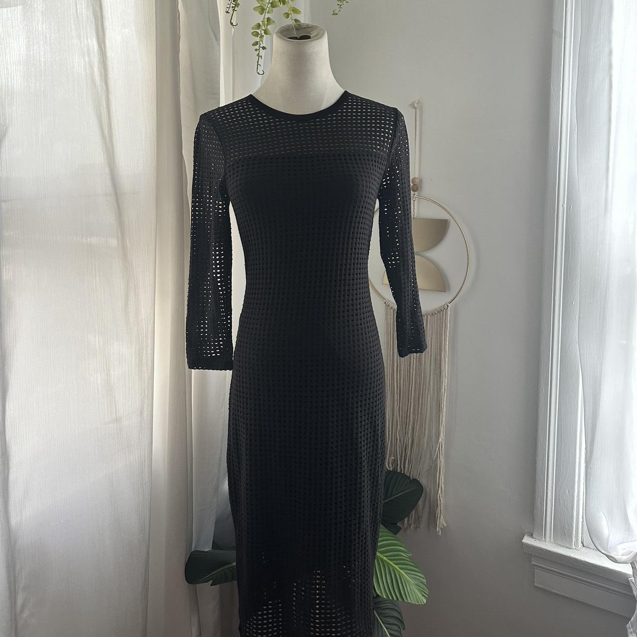 Bold Elements Mesh Bodycob 3/4 Sleeve Dress - Depop