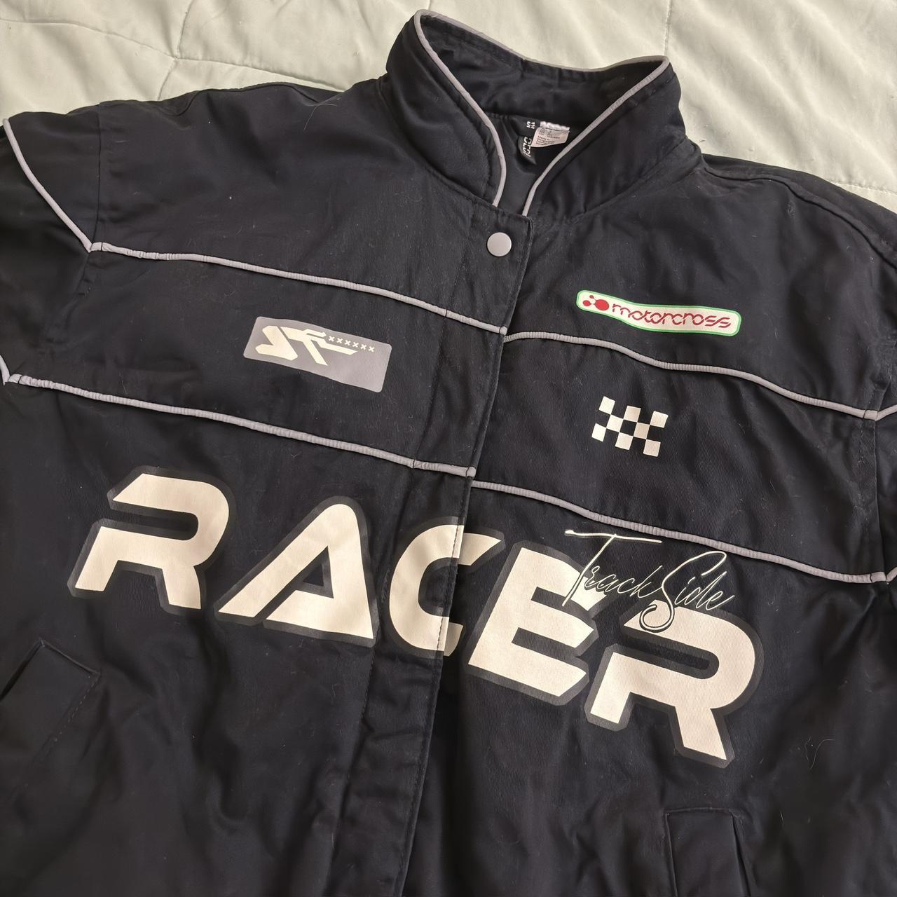 H&M Divided Racer Jacket Windbreaker Fits small... - Depop