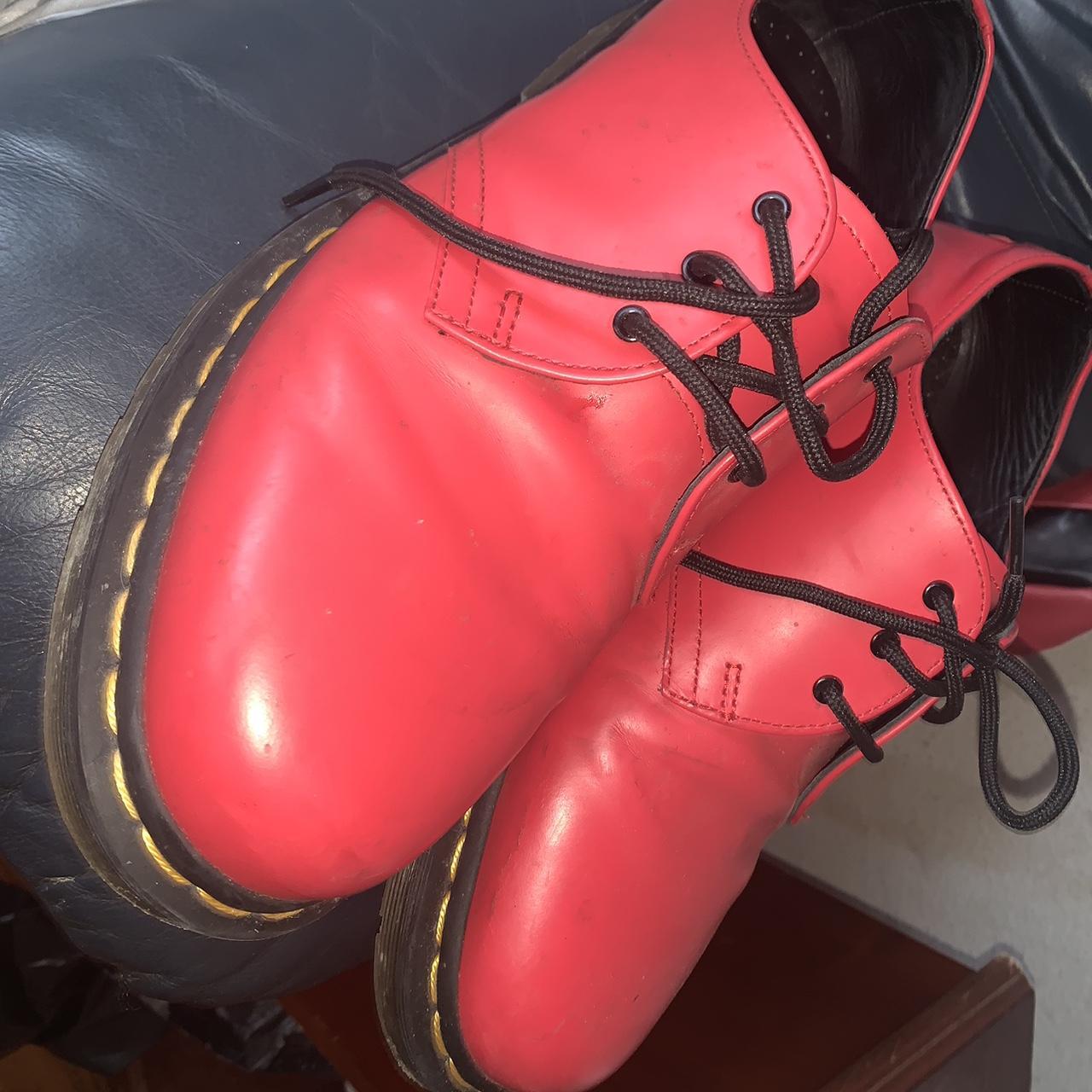 Red doc Martin shoes only worn a couple times. Open... - Depop