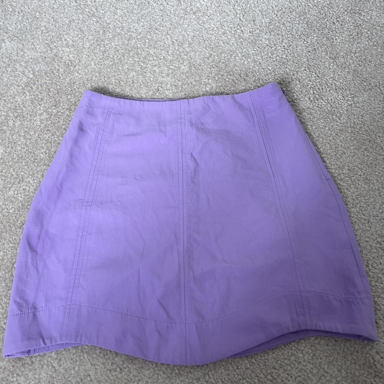 Purple Bershka Mini Skirt Worn Once Depop