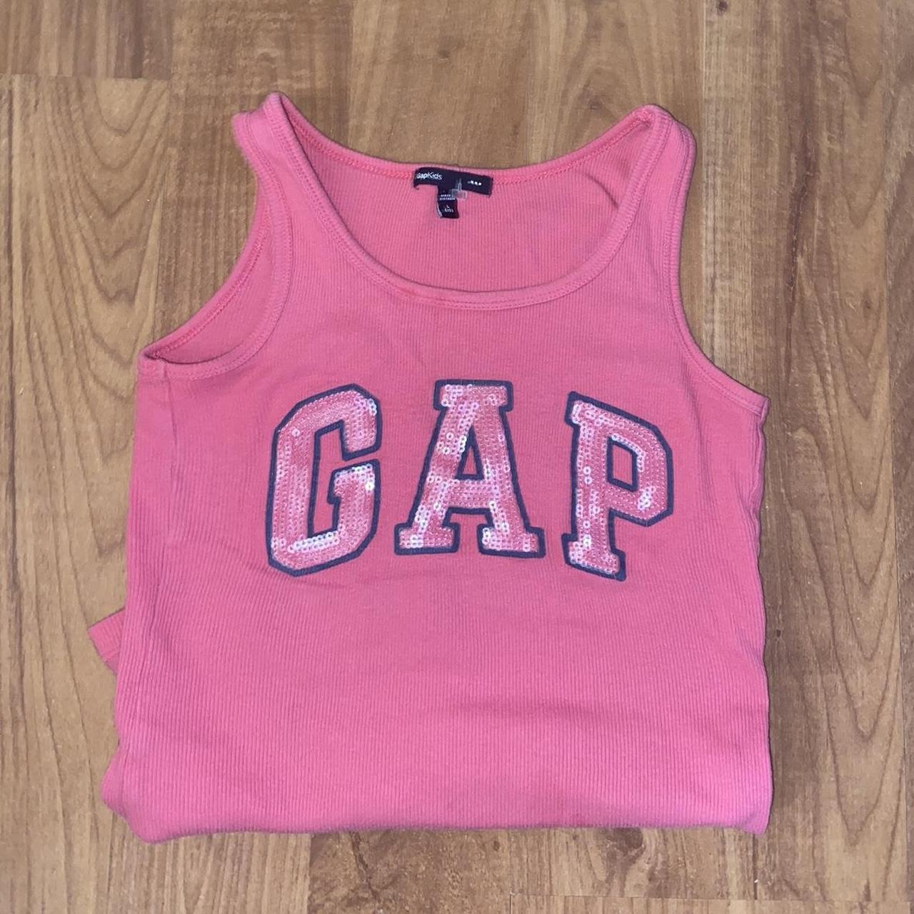 Gap Women's Pink Crop-top | Depop