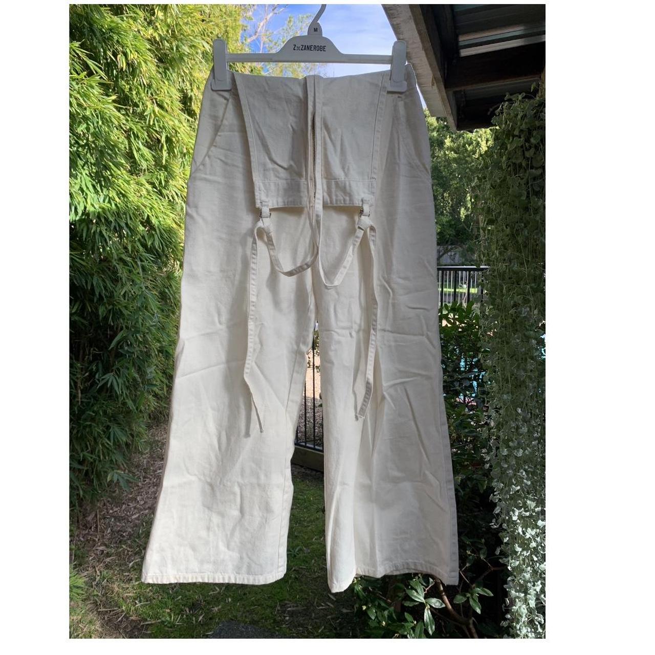 Wide-leg dungarees bought in Japan (from thrift... - Depop