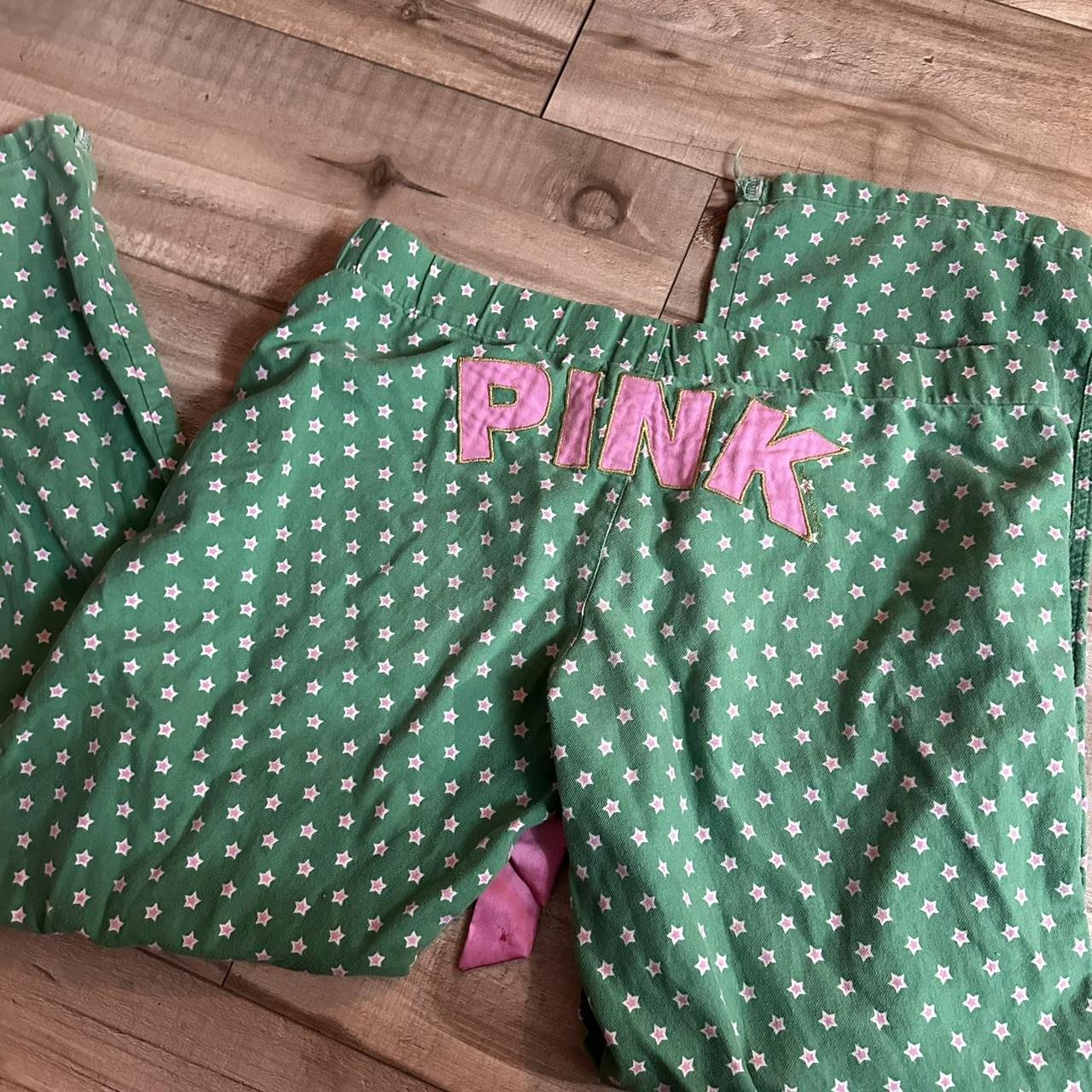 Vintage Victoria’s Secret pink pj pants light wear... - Depop