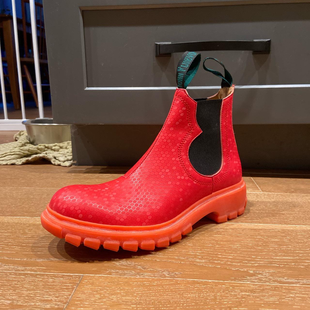 Like new John Fluevog boots with unique embossed... - Depop