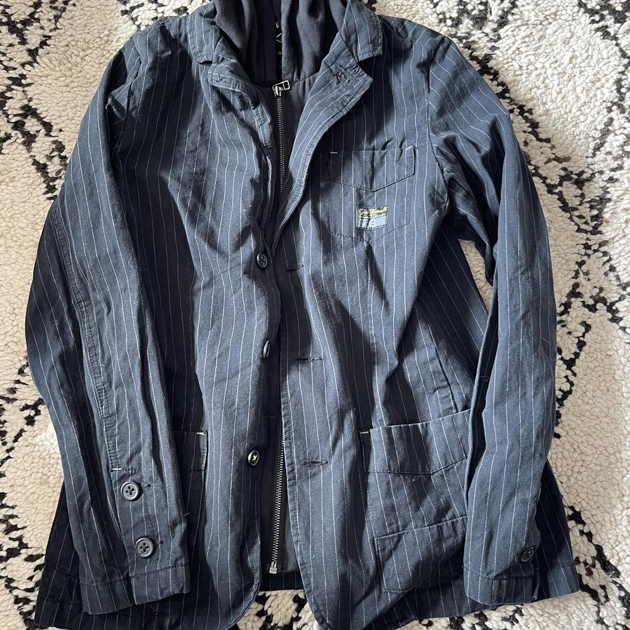 Epic Threads Women's Black and White Coat | Depop