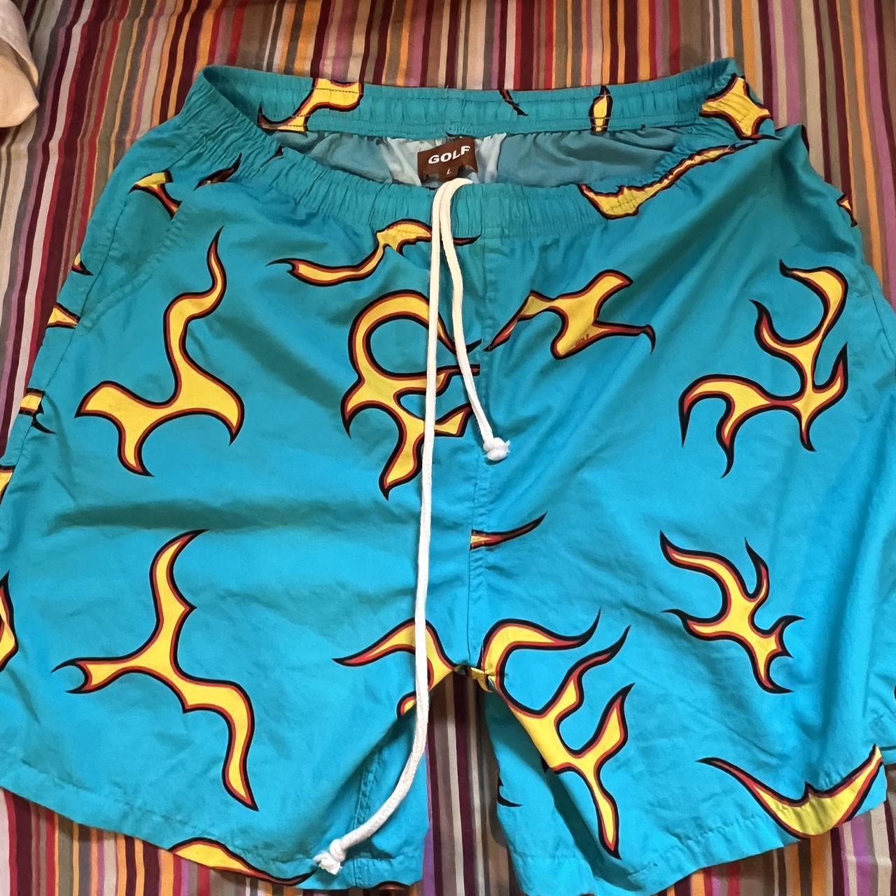 Golf Wang flame shorts Tyler the creator Igor call... - Depop