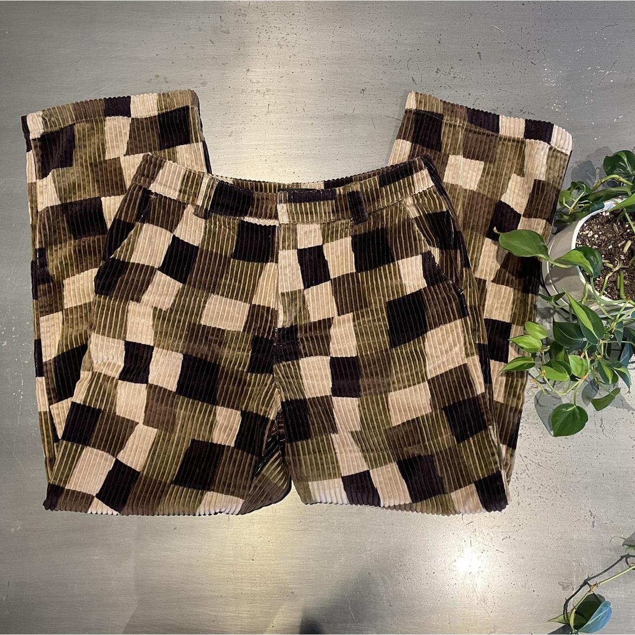 Stussy Wobbly Checker Pants - Size Small. Worn... - Depop