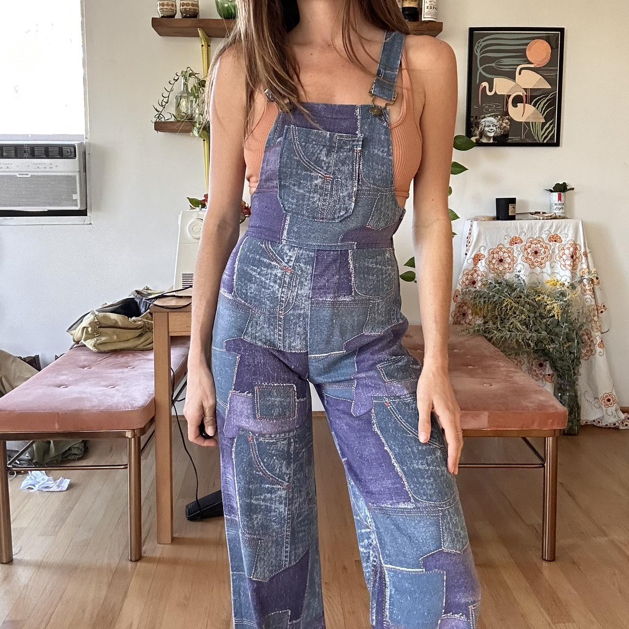 Insane 60s/70s cotton print overalls. These are a... - Depop