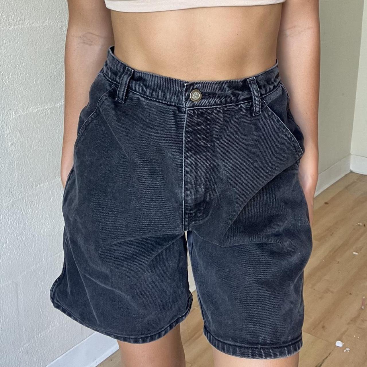 Black Jorts Adorable high waisted shorts (jorts)!... - Depop