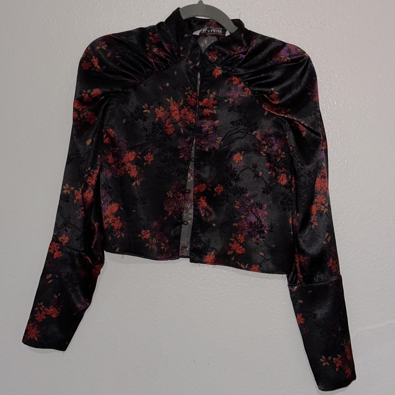 Zara long sleeve satin blouse Perfect for a holiday... - Depop