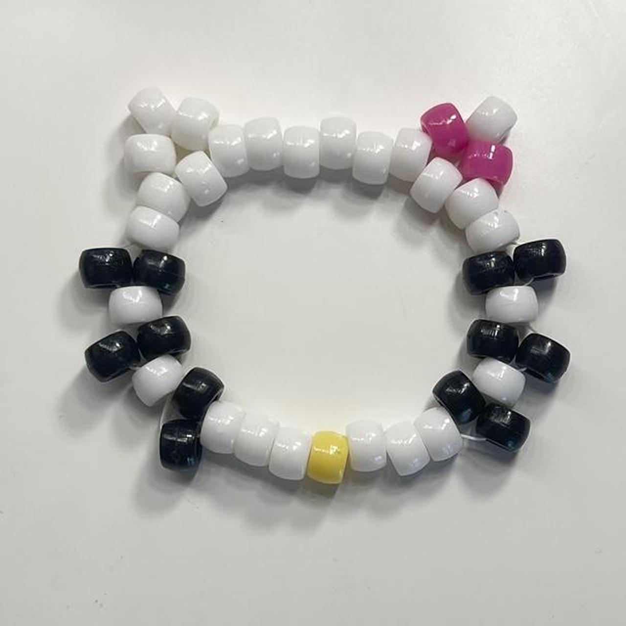 hello kitty kandi beaded bracelet! - Depop