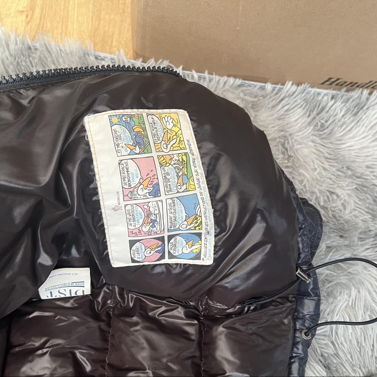 Moncler Maya size 1 Navy Mint condition Open to... - Depop