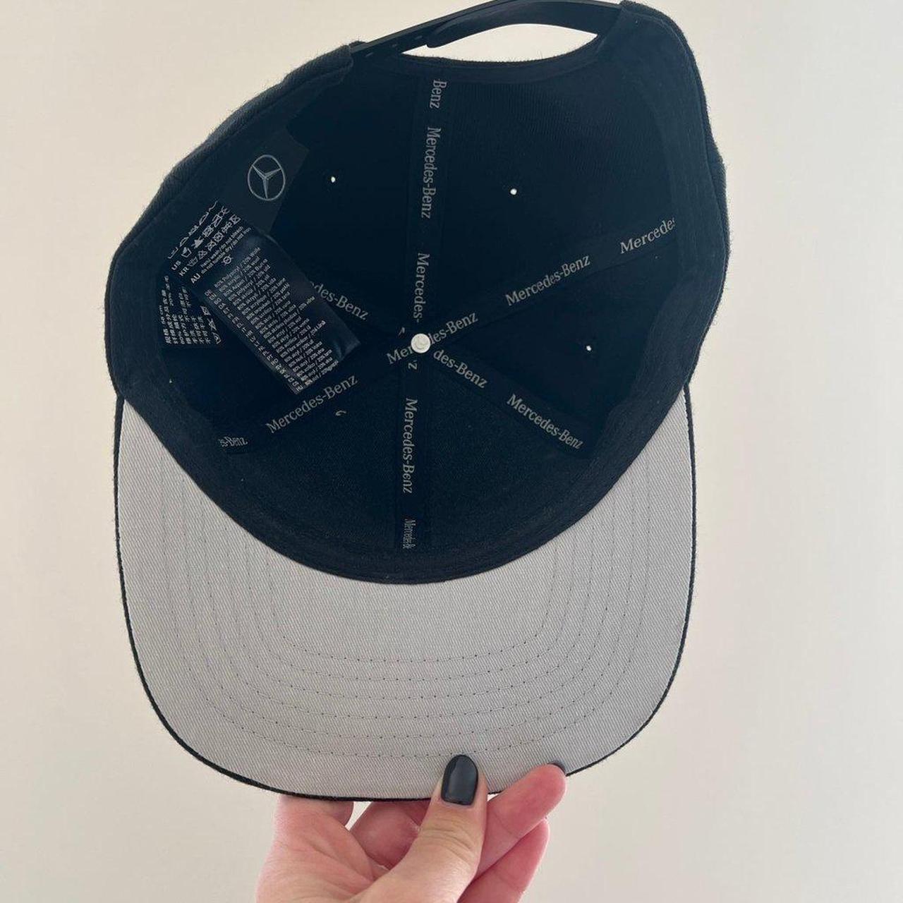 . Mercedes Benz Snapback Hat Black - Depop