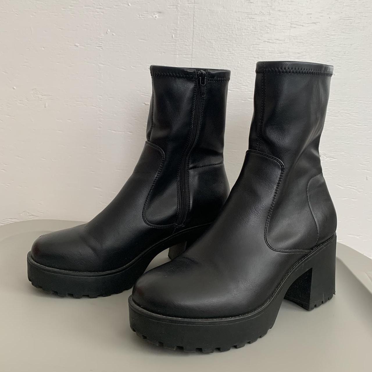Call It Spring Black Pleather Ankle Boots 🖤 - Such... - Depop