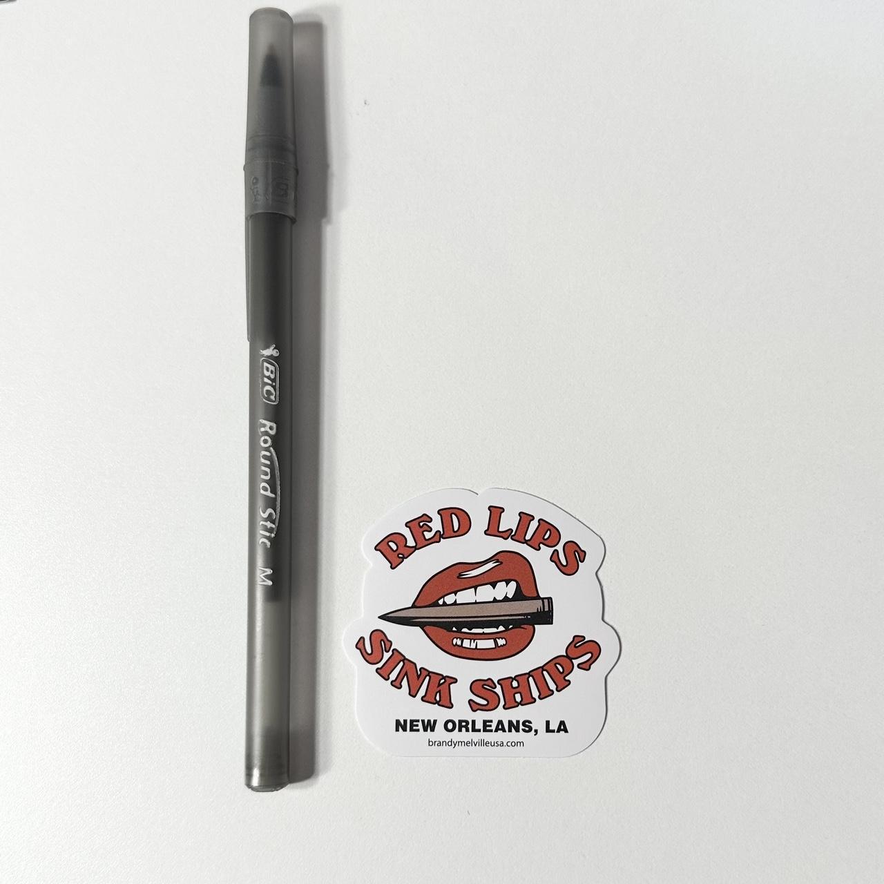 Rare Brandy Melville Red Lips Sink Ships Band... | Depop